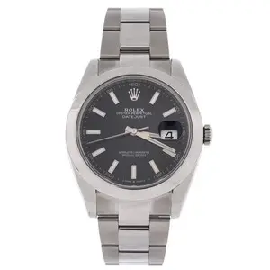 ROLEX Oyster Perpetual Datejust Automatic Watch Stainless Steel 41 - Metallic Silver