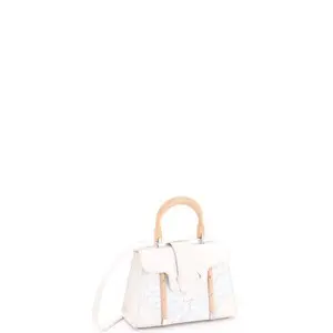 Goyard Structured Saigon Top Handle Bag Coated Canvas With Leather Mini