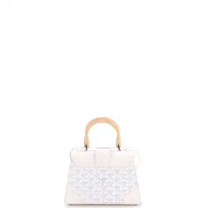 Goyard Structured Saigon Top Handle Bag Coated Canvas With Leather Mini