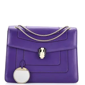BVLGARI Serpenti Forever Square Shoulder Bag Leather Large