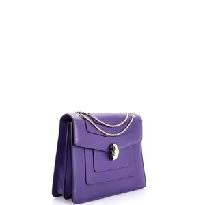 BVLGARI Serpenti Forever Square Shoulder Bag Leather Large