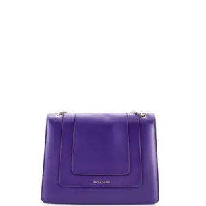 BVLGARI Serpenti Forever Square Shoulder Bag Leather Large