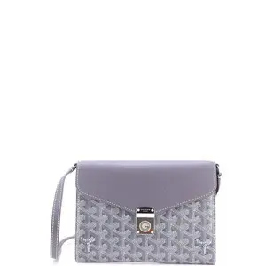 Goyard Chypre Wallet On Strap Coated Canvas With Leather