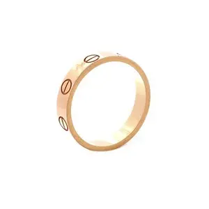 CARTIER Love Wedding Band Ring 18k Rose Gold
