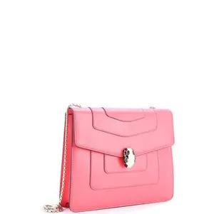 BVLGARI Serpenti Forever Square Shoulder Bag Leather Medium