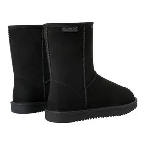 REGATTA Risely Waterproof Faux Fur Lined Winter Boots - Black