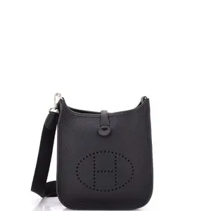 Hermès Evelyne Bag Gen Iii Clemence Tpm - Black