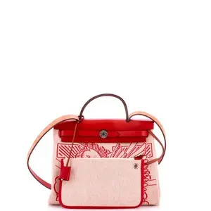 Hermès Herbag Zip Pegase Pop Toile And Leather 31
