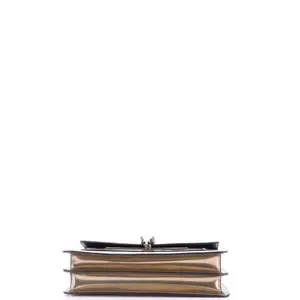 BVLGARI Serpenti Forever Shoulder Bag Metallic Leather Medium
