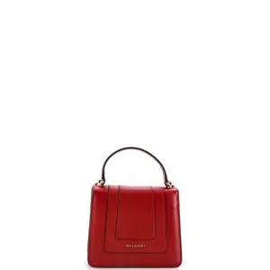 BVLGARI Serpenti Forever Top Handle Bag Leather Small
