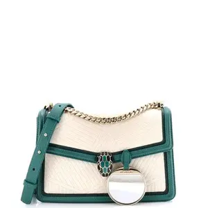 BVLGARI Serpenti Forever Shoulder Bag Quilted Leather