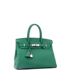 Hermès Birkin Handbag Verso Clemence With Palladium Hardware 30