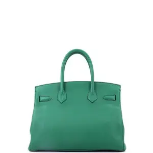 Hermès Birkin Handbag Verso Clemence With Palladium Hardware 30
