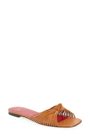 Valentino Garavani Annet Knotted Flat Slide Sandal