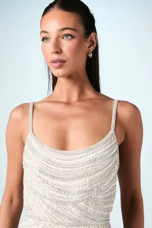Coast Embellished Strappy Maxi Dress