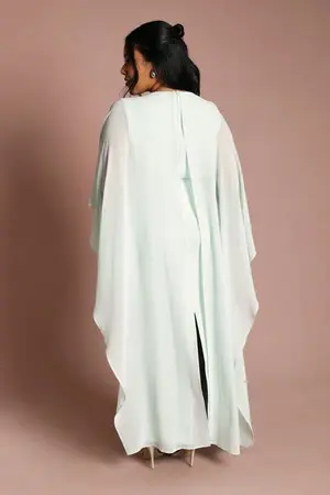Coast Plus Chiffon Cape Maxi Dress