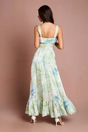 Coast Organza High-low Tiered Maxi Dress