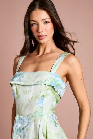 Coast Organza High-low Tiered Maxi Dress