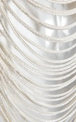 Zuhair Murad Beaded Fringes Top - White