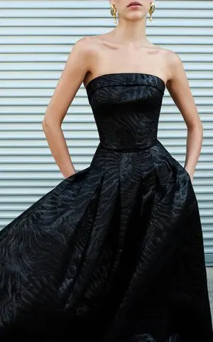 Zuhair Murad Heavy Jacquard Gown Dress