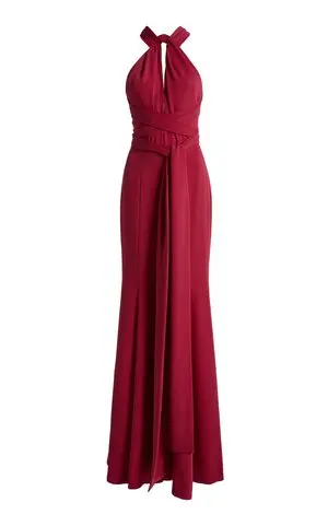 Zuhair Murad Light Cady Jumpsuit - Fuchsia