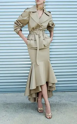 Zuhair Murad Gabardine Jacket - Brown