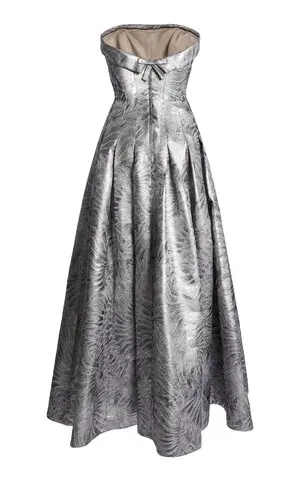 Zuhair Murad Heavy Jacquard Ankle Dress