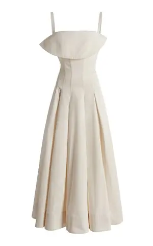 Zuhair Murad Gabardine Midi Dress