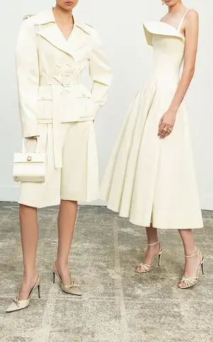 Zuhair Murad Gabardine Midi Dress
