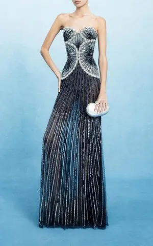 Zuhair Murad Embroidered Tulle Gown