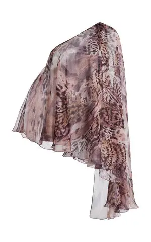 Zuhair Murad Chiffon Guppy Top - Print
