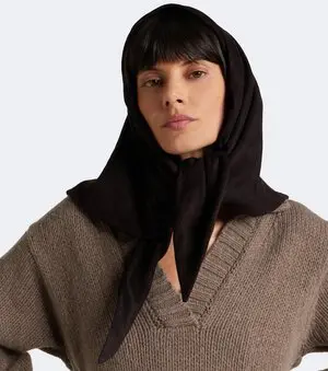 Magda Butrym Suede Head Scarf