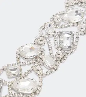 Magda Butrym Crystal Embellished Necklace - Silver