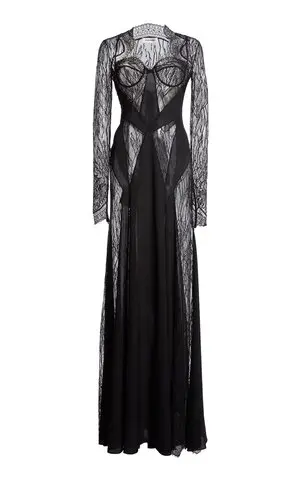 Zuhair Murad Lace Top - Black