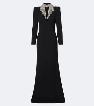 Jenny Packham Embellished Gown - Black