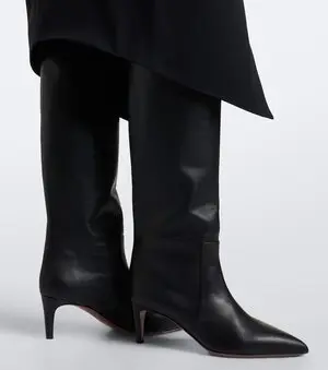 Paris Texas Stiletto Leather Knee-high Boots