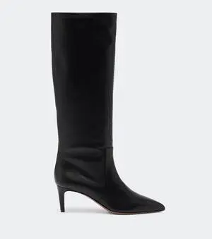 Paris Texas Stiletto Leather Knee-high Boots
