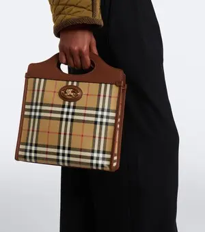 Burberry Check Medium Top-handle Bag
