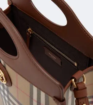 Burberry Check Medium Top-handle Bag