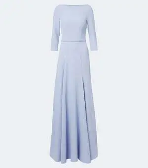 Safiyaa Emilia Crepe Gown - Turquoise