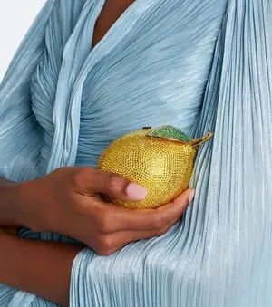 Judith Leiber Embellished Lemon Clutch - Yellow