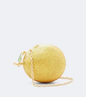 Judith Leiber Embellished Lemon Clutch - Yellow