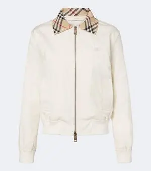 Burberry Cotton Blouson Jacket - White