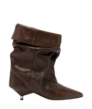 Isabel Marant Étoile Edrik Leather Ankle Boots - Brown