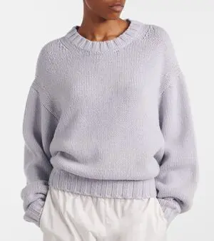 Khaite Gemma Oversized Cashmere Sweater - Blue
