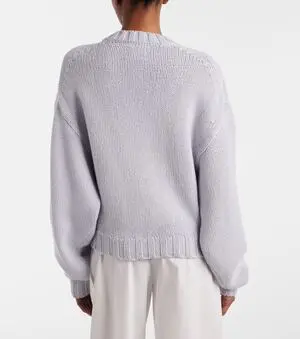Khaite Gemma Oversized Cashmere Sweater - Blue