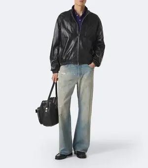 Acne Studios Lokot Leather Jacket - Black