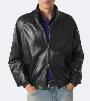 Acne Studios Lokot Leather Jacket - Black