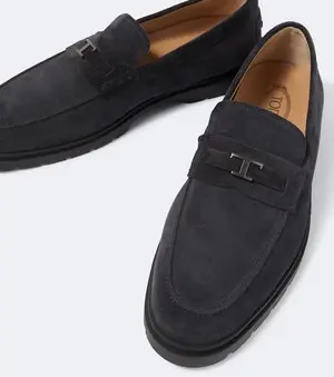 TOD'S Suede Penny Loafers