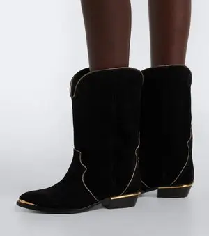 Isabel Marant Étoile Elbini Suede Cowboy Boots